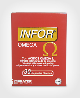 Infor Omega x 30 Cápsulas Blandas Vitaminas Laboratorios Prater | Laboratorios Prater