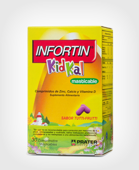 Infortin Kidkal x 30 Comprimidos Masticables Vitaminas Laboratorios ...