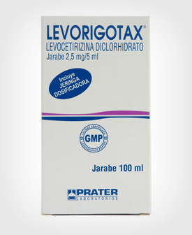 Levorigotax (Levocetirizina) Jarabe 2.5 mg/5 ml 100 ml Alergia ...