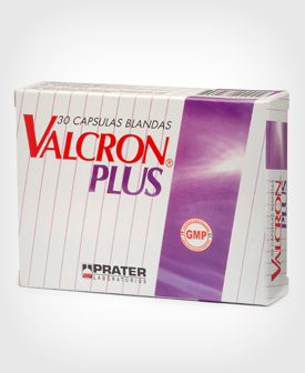 Valcron Plus x 30 Cápsulas Blandas Vitaminas Laboratorios Prater ...