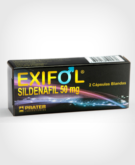 Exifol (Sildenafil) 50 mg x 2 Cápsulas Blandas Disfunción Erectil y ...